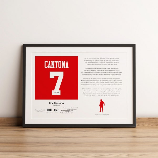 Manchester United Poem - Etsy