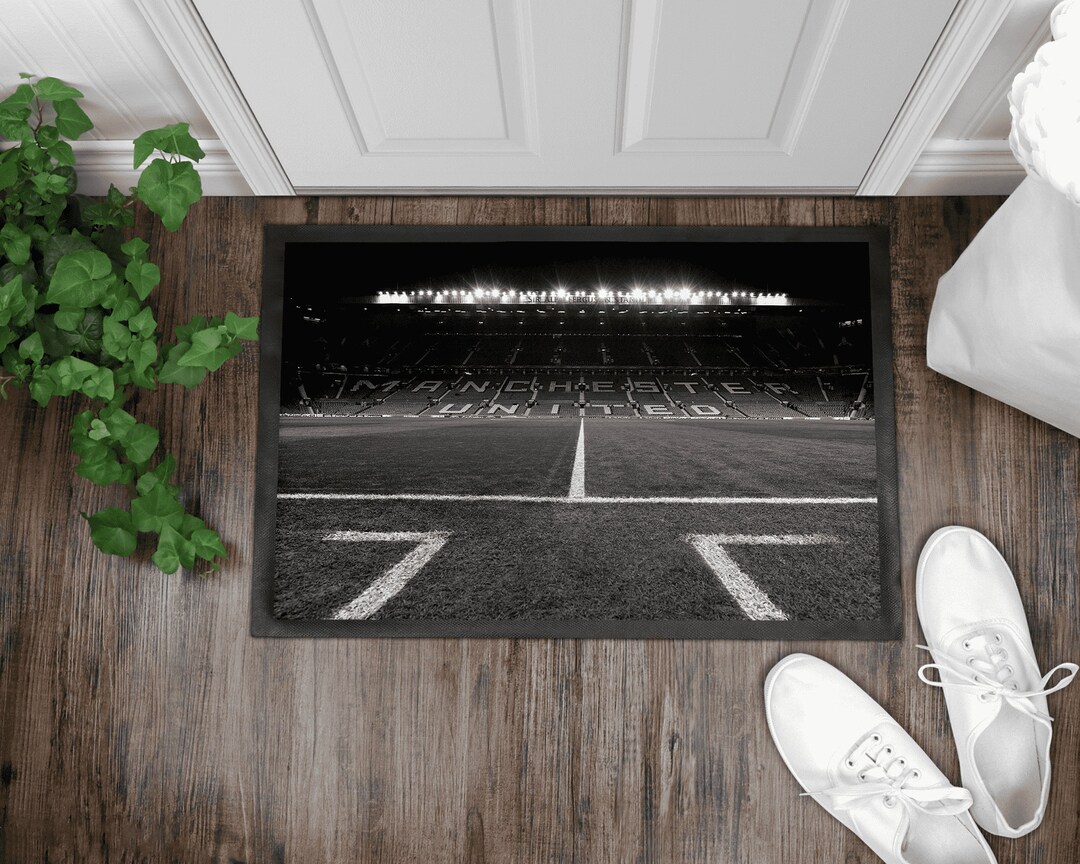 Manchester United Old Trafford Stadium Door Mat Football Rubber Doormat ...