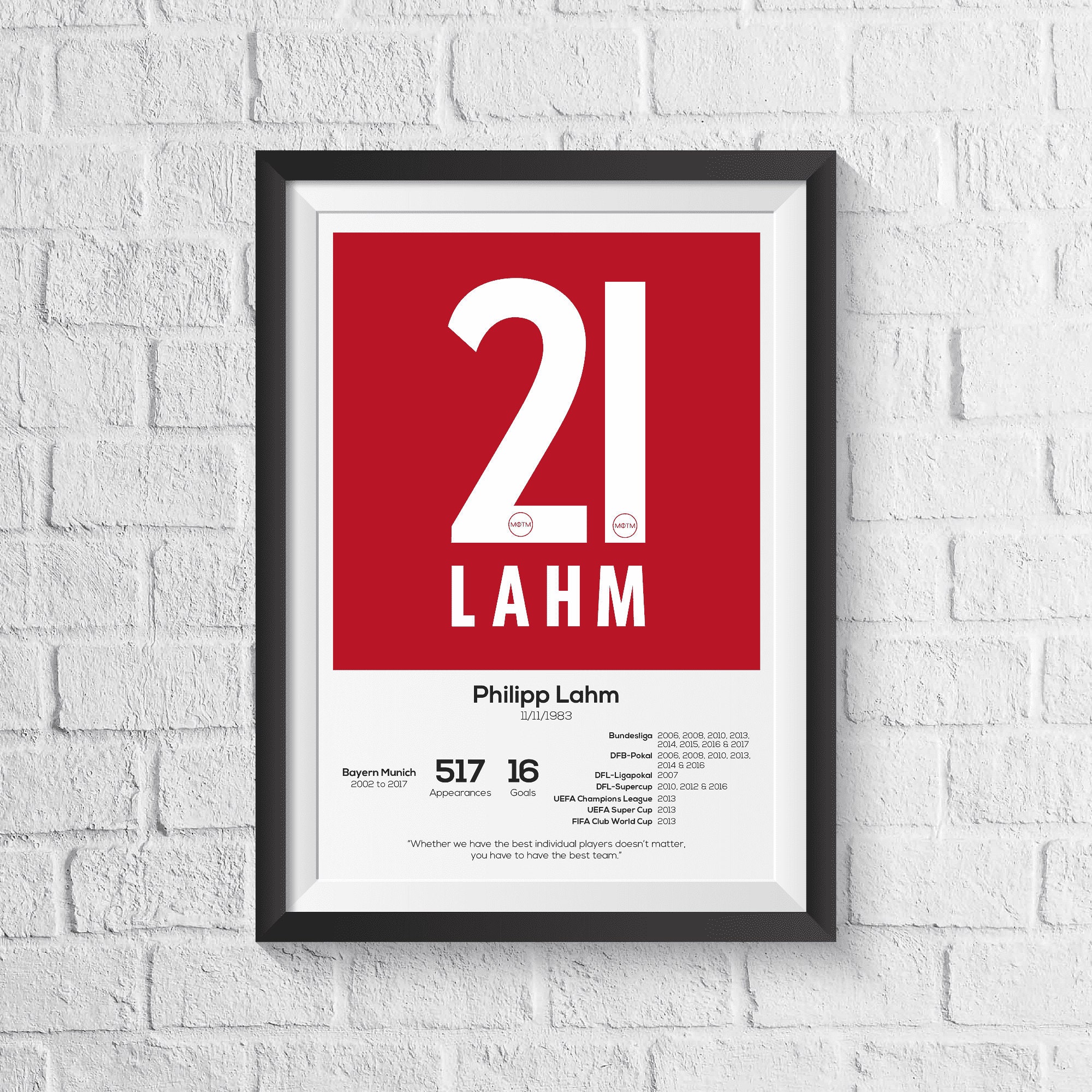 Lahm Number Bayern