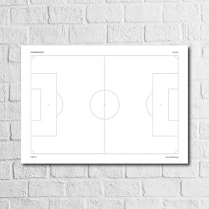 Football Tactics Pitch Sheet: Soccer Coach Playbook (digital Download ...