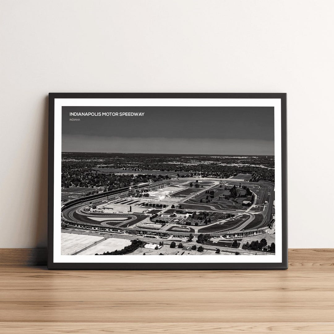 Indianapolis Motor Speedway Track Print | Indy 500 Wall Art | Gift for ...