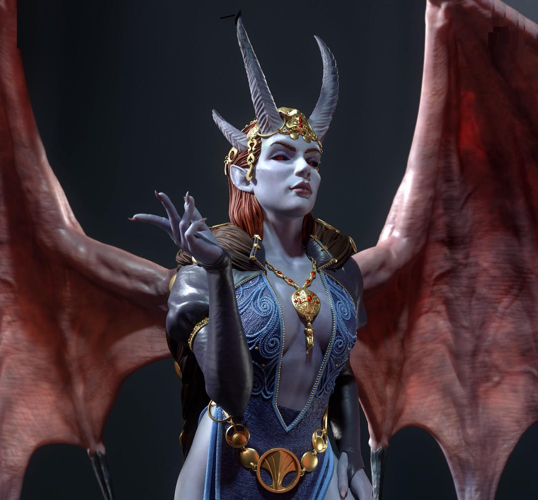 Mizora_ BG3 Fan Art/ Sculpture Unpainted or Fully Painted adult - Etsy