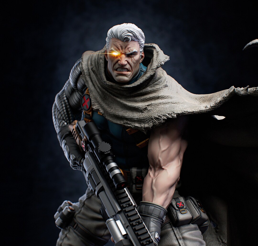 Cable X-men_fan Art/ /sculpture Unpainted or Fully Painted - Etsy