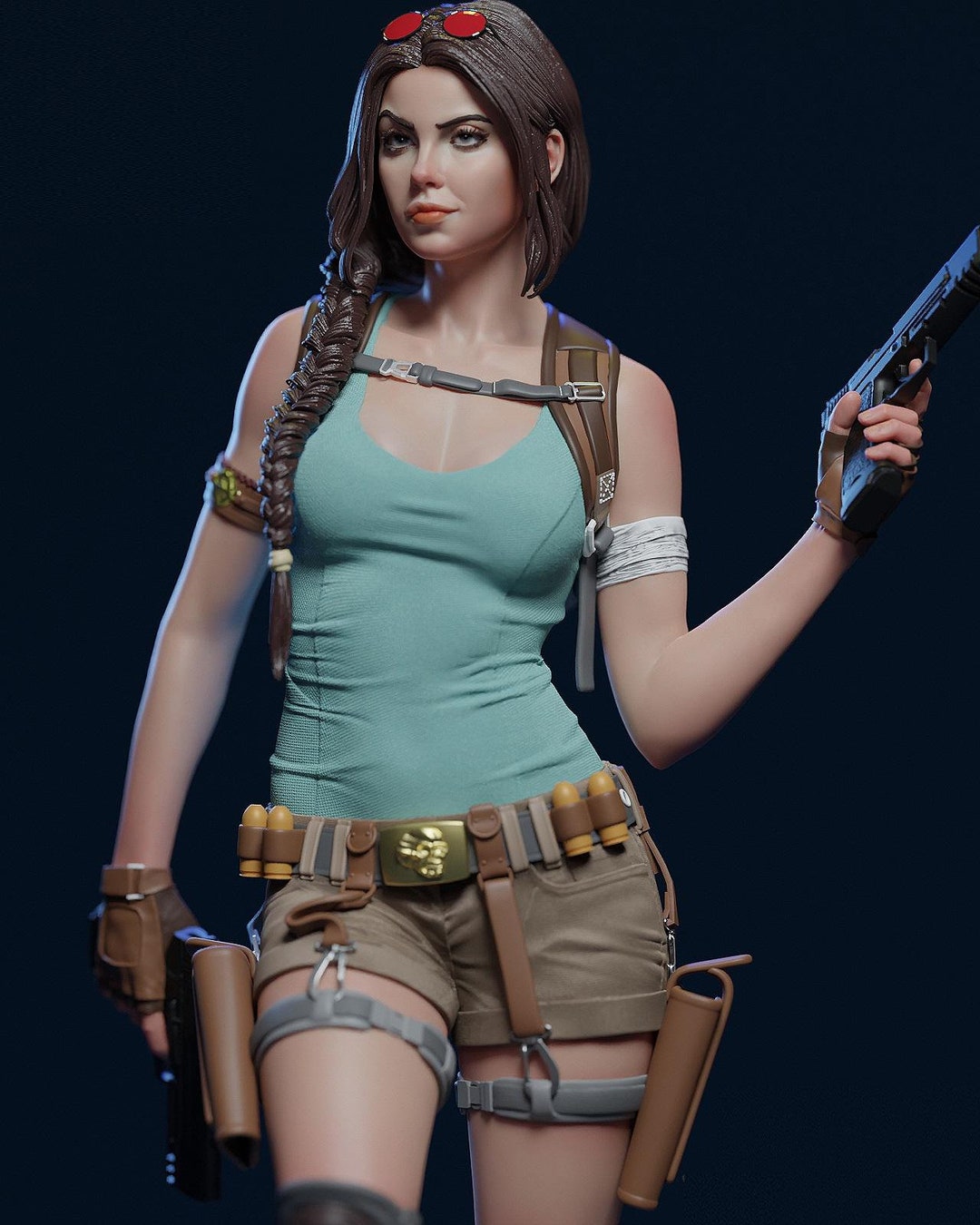 Lara_crofttomb_rider_fan_art /sculpture Unpainted garage Kit or Fully ...