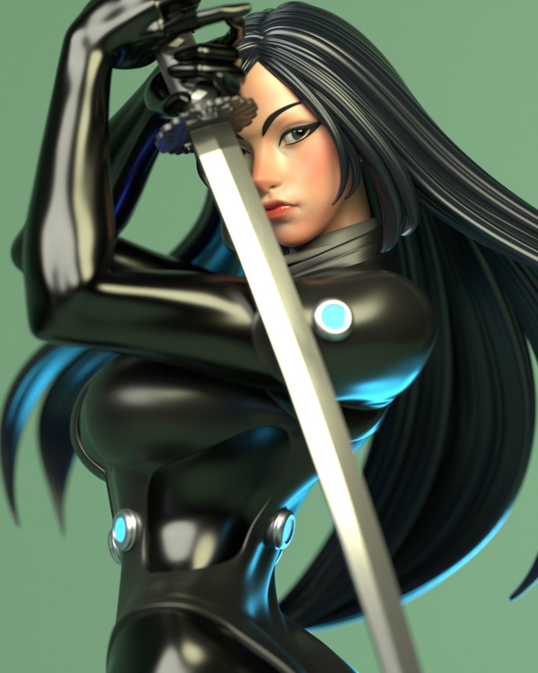 Reika Shimohira Gantz Fan Art / Resin Figure Scales to Choose Kit to ...