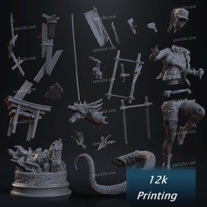 Sonya Blade/ Morta_ Kombat_fan_art /sculpture Unpainted garage Kit or ...