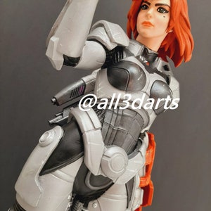 Female Sheppard mass Effect Fan Art Resin Scale Sculpture Unpainted or ...