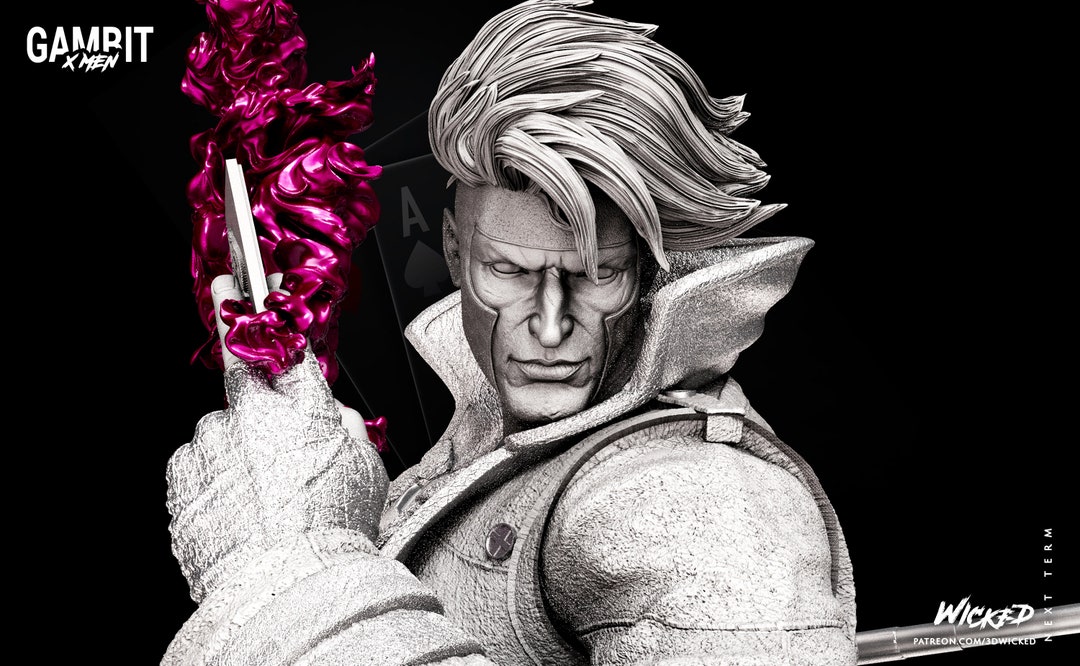 Gambit_xmen Fan Art/resin Scale Model for Assembling and Painting or ...