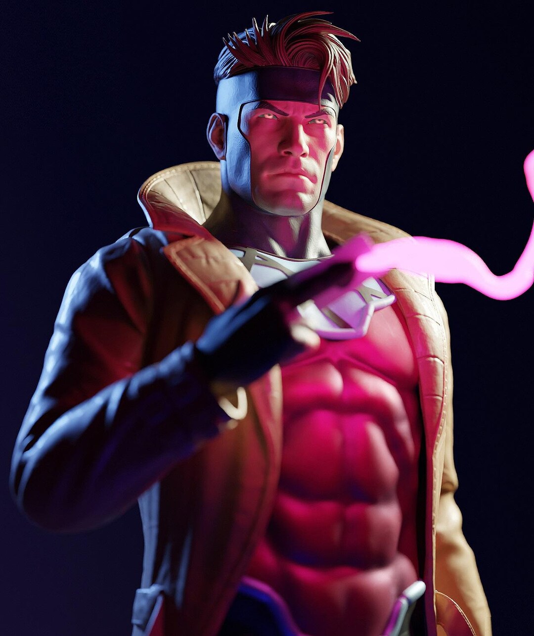 Gambit_(xmen Fan Art)/resin Scale Model for Assembling and Painting or ...