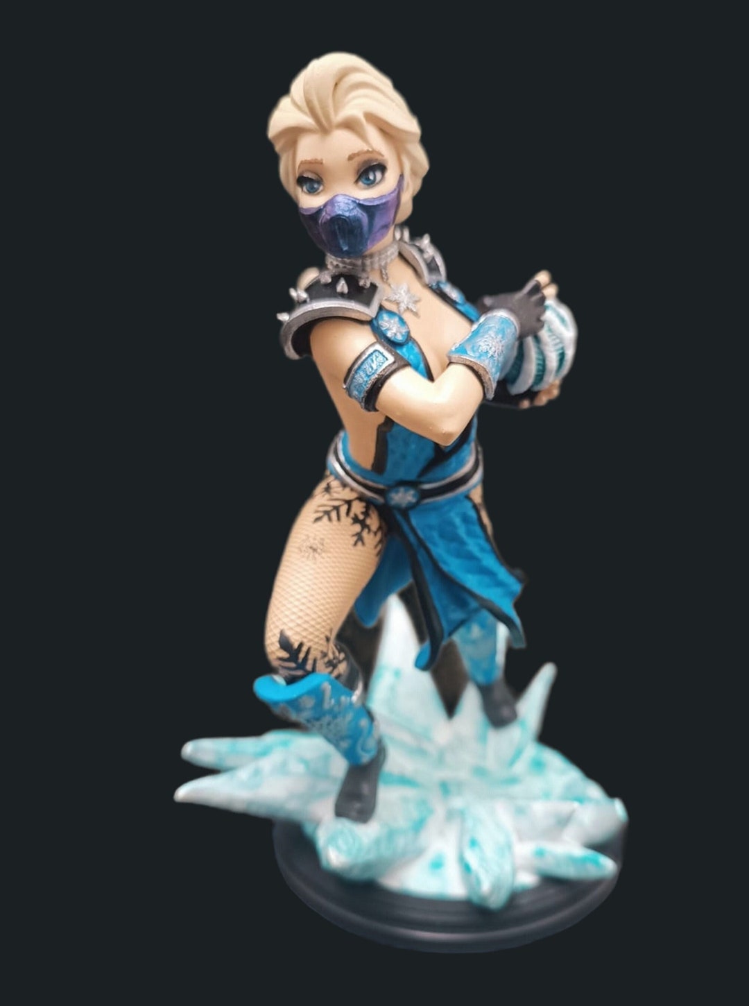 Elsa_sub-zero_mortal_kombat_fan_art/sculpture Unpainted garage Kit or Fully Painted - Etsy