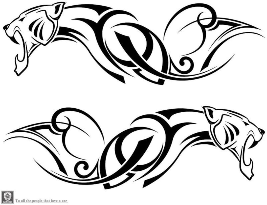 Calcomanías y calcomanías de vinilo pantera para automóviles ...