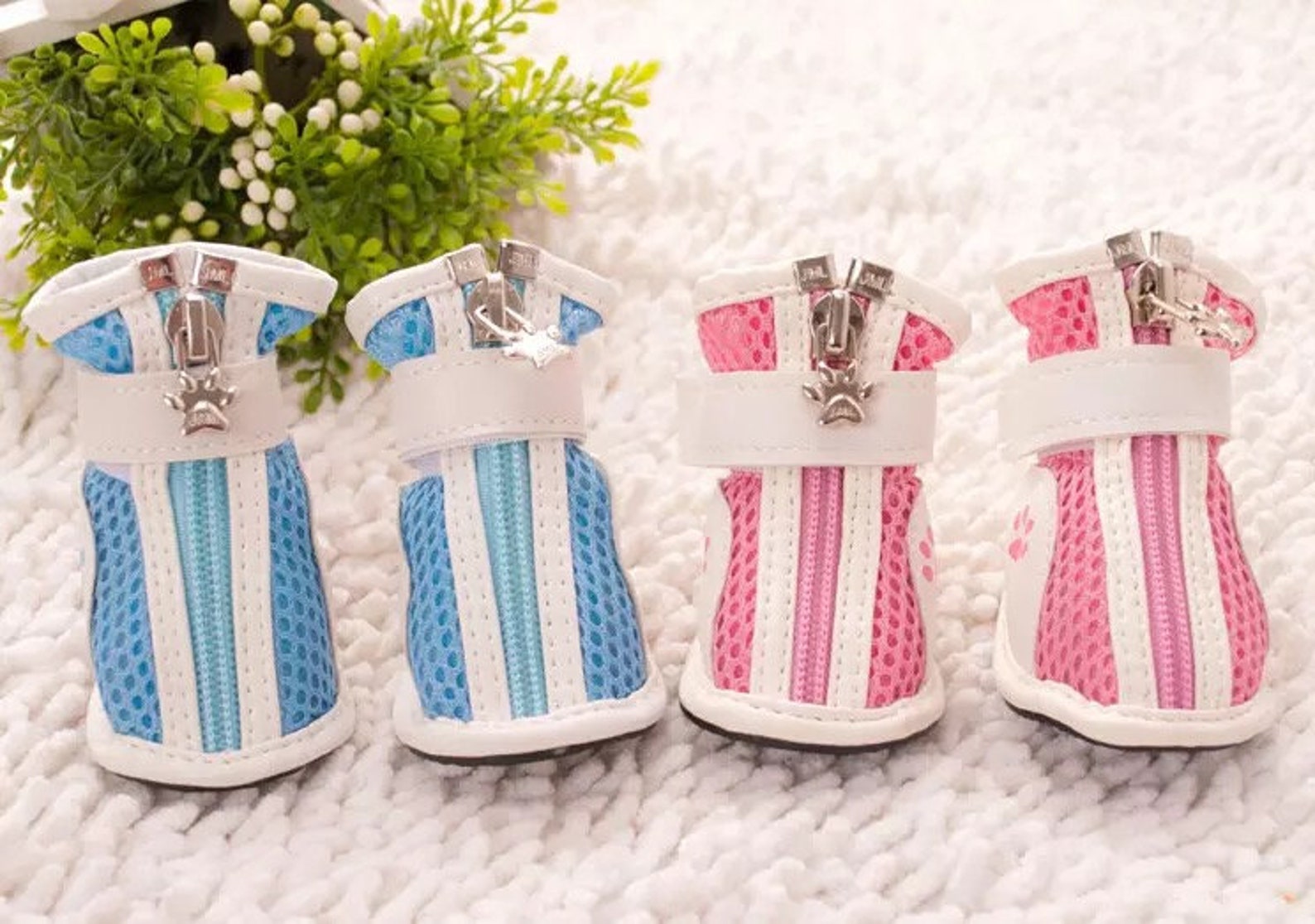 Dog Cat Shoes Soft Breathable Mesh Shoes Pet Boots Paw | Etsy