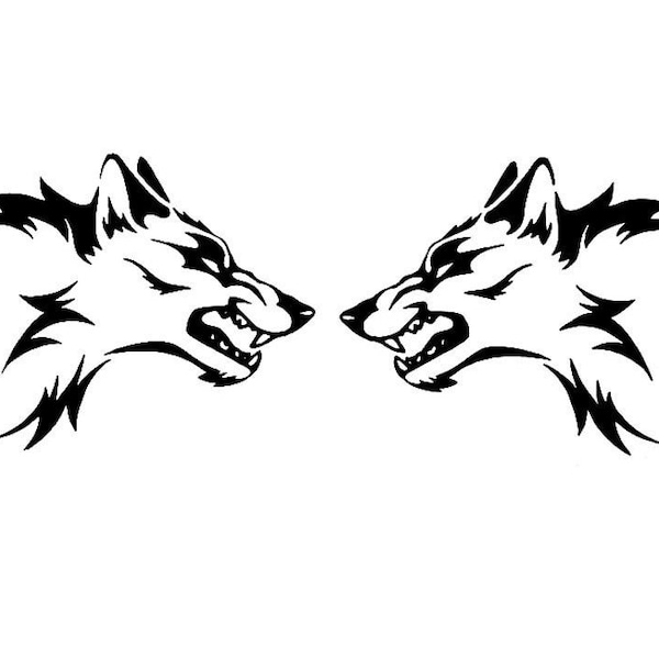Wolf Decals - Etsy