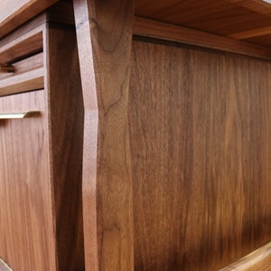 Walnut Executive Desk in Danish Modern Style - Etsy