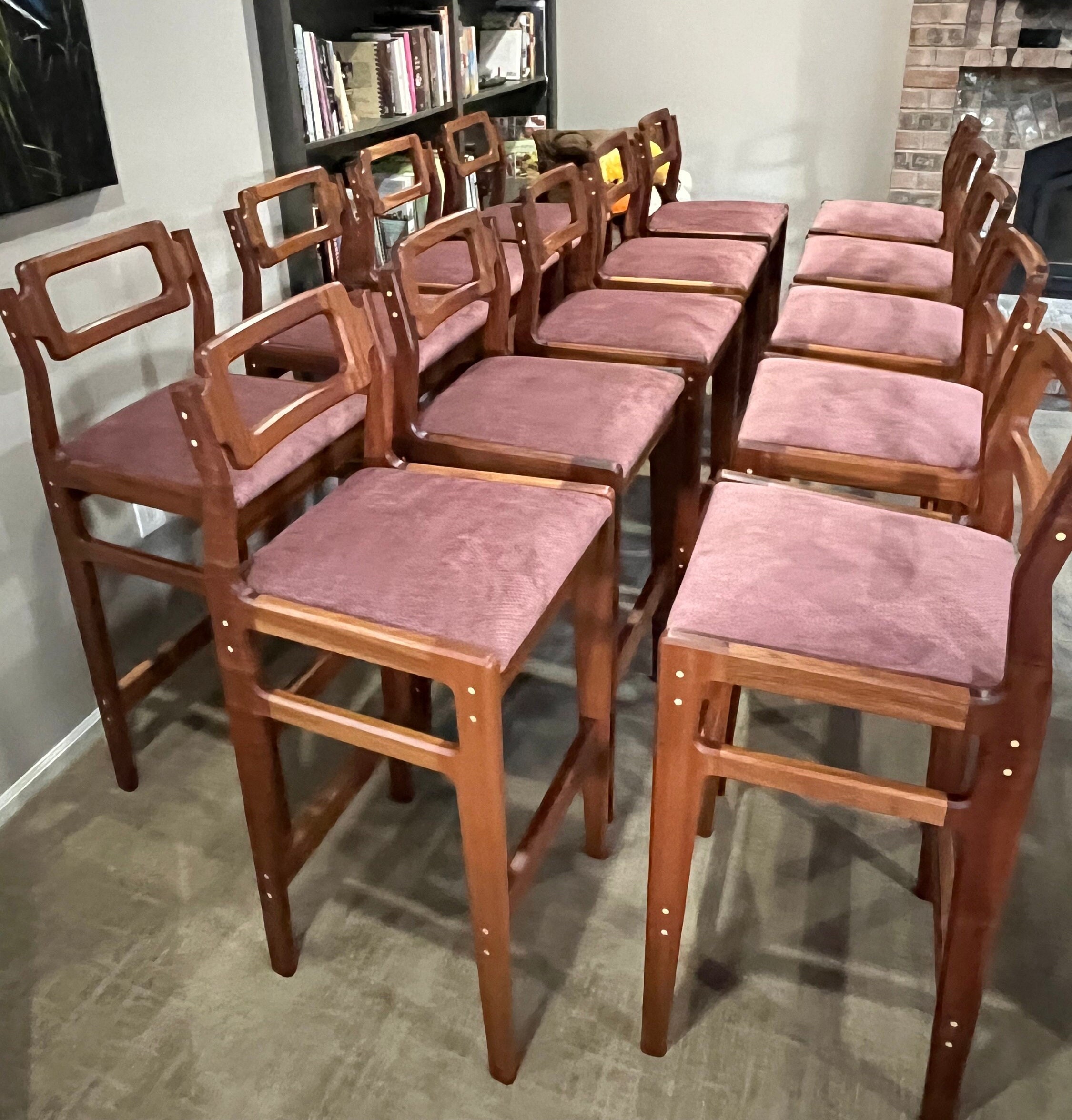 Mahogany Bar Stool, Counter Height Stool, Mahogany Chair, Mahogany ...