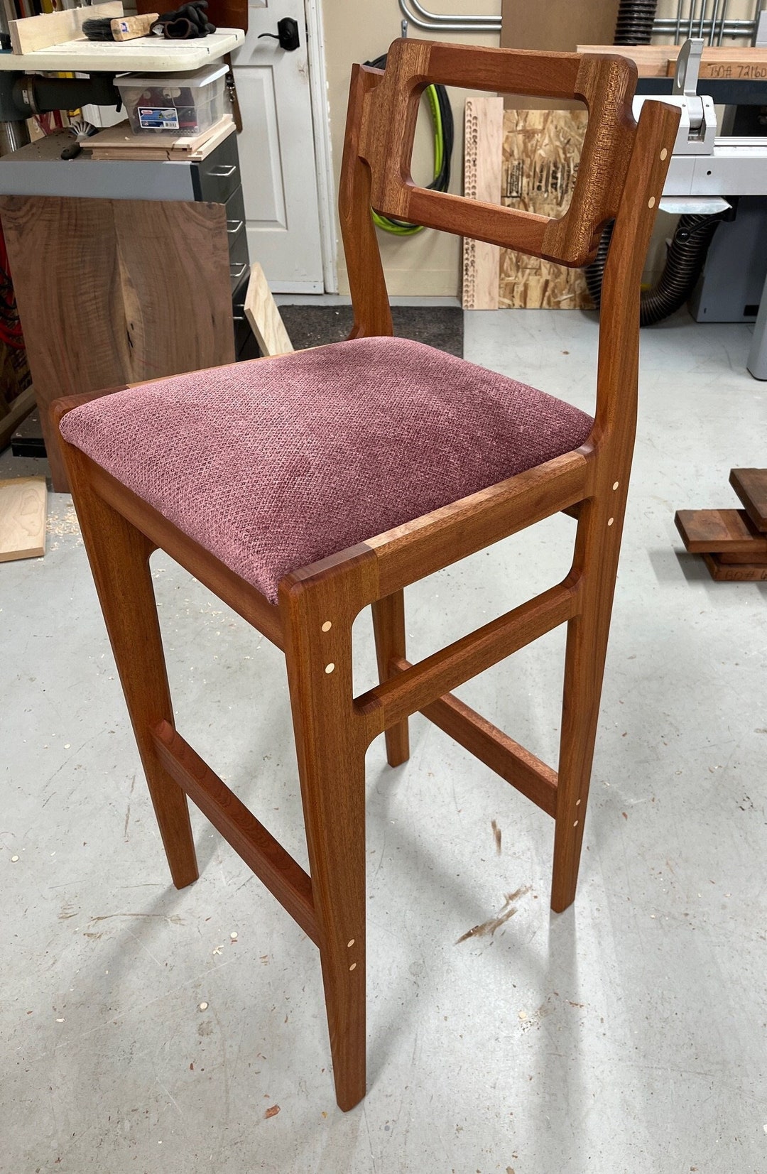 Mahogany Bar Stool, Counter Height Stool, Mahogany Chair, Mahogany ...