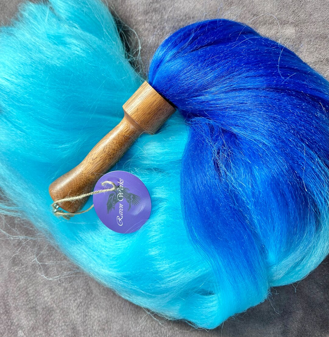The OG Floofinator Synthetic Hair Flogger Two Tone Blue - Etsy