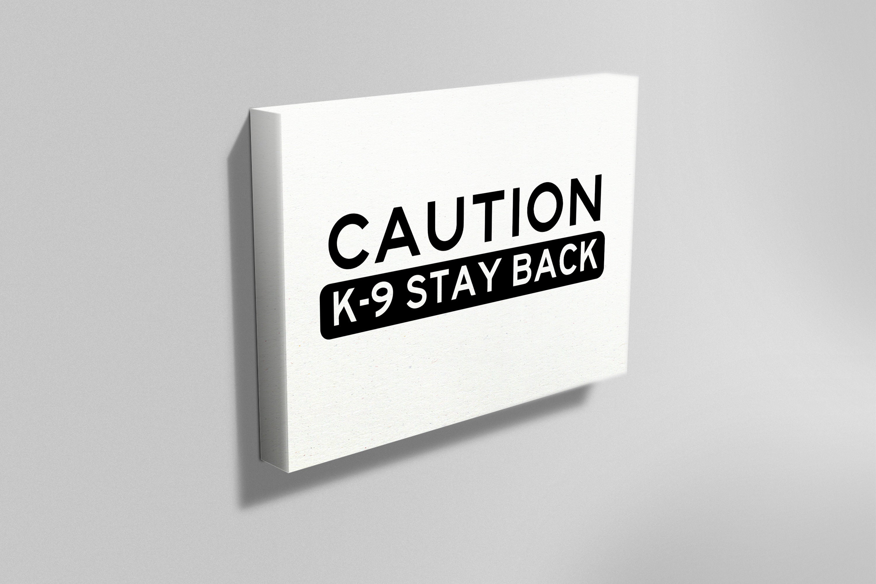 K9 VORSICHT Stay Back SVG / Transparenter Hintergrund / INSTANT ...
