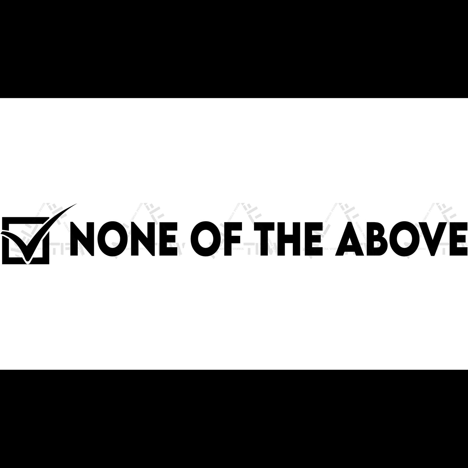 None of the Above SVG File / INSTANT Download - Etsy