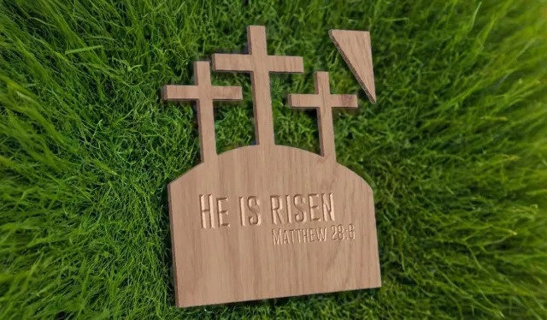 He is Risen Sign Svg/design/vector for Laser, Cricut and .crv File ...