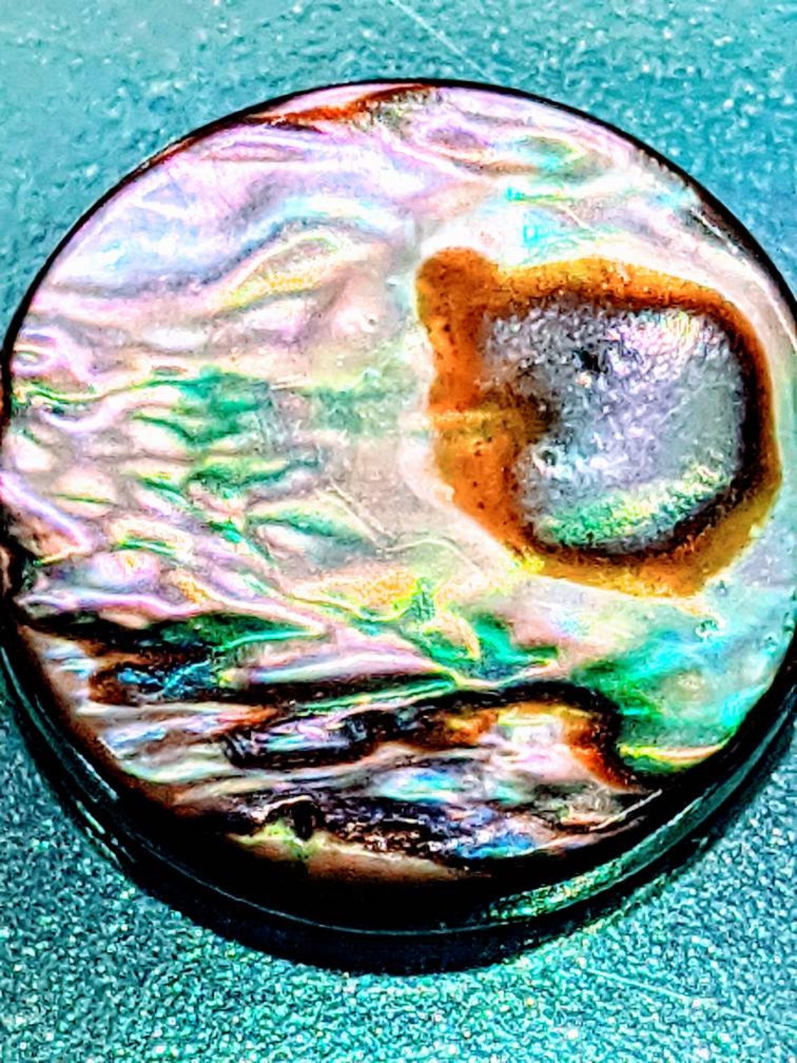 Seed Bead, Paua Shell, and Crystal Necklace/paua Shell Necklace ...