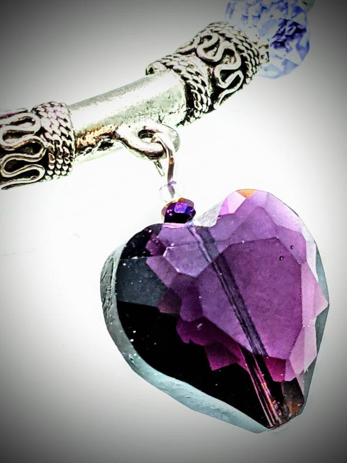 Heart Necklace/ Heart Pendant/crystal Heart - Etsy