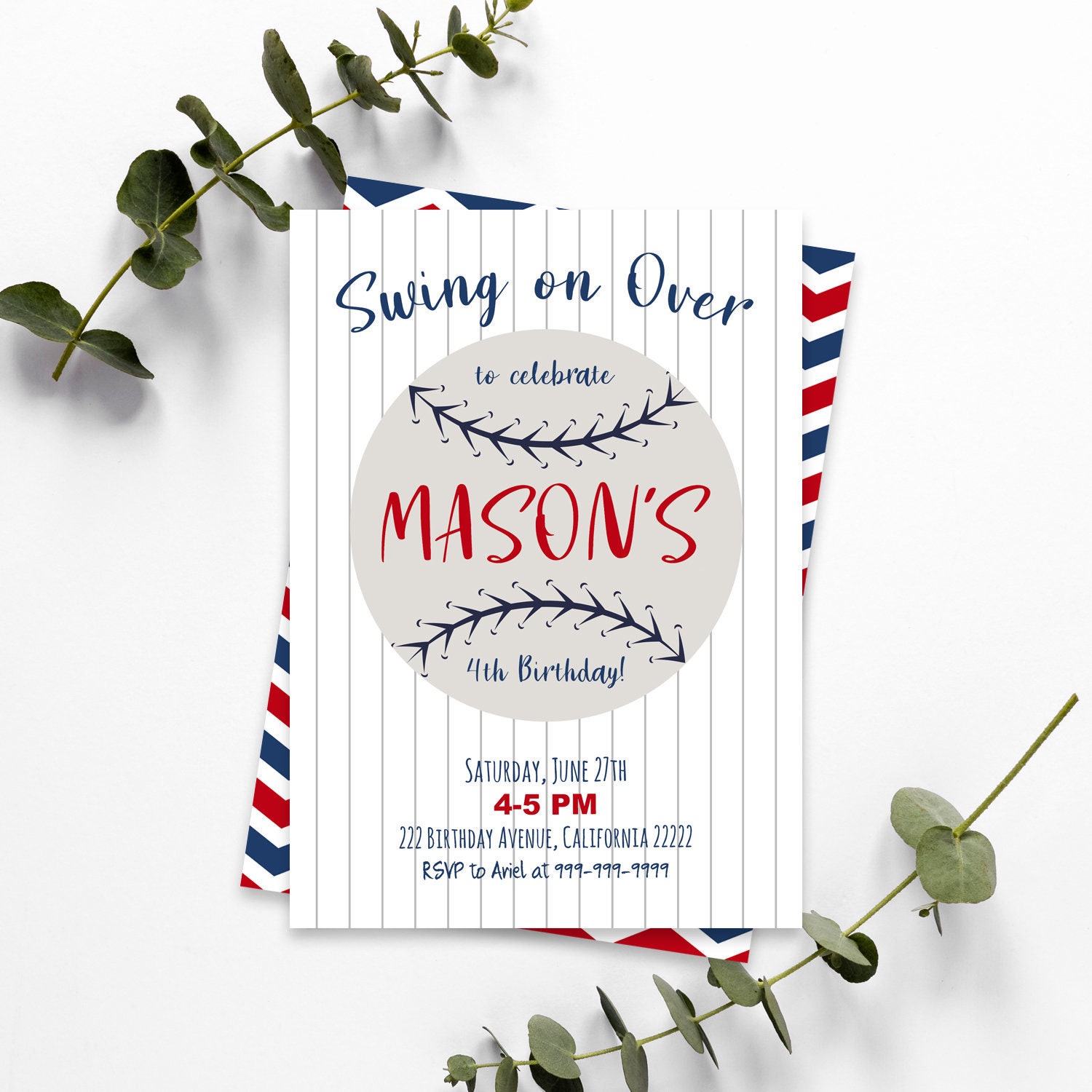 Baseball Birthday Invitation Baseball Invitation Baseball - Etsy