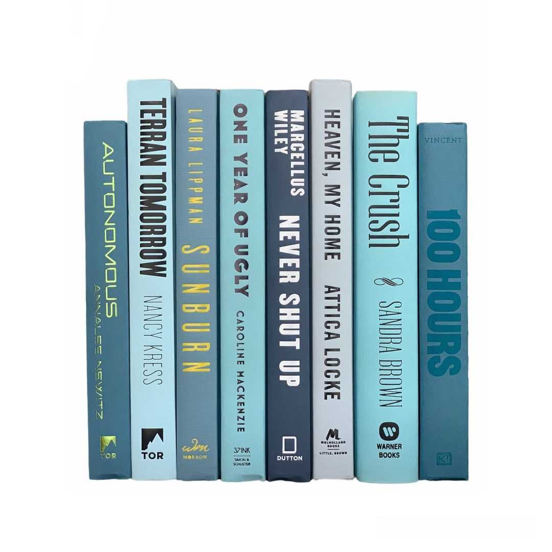 Blue and Gray Books - Beach House Books - Coastal Books - Decorative ...