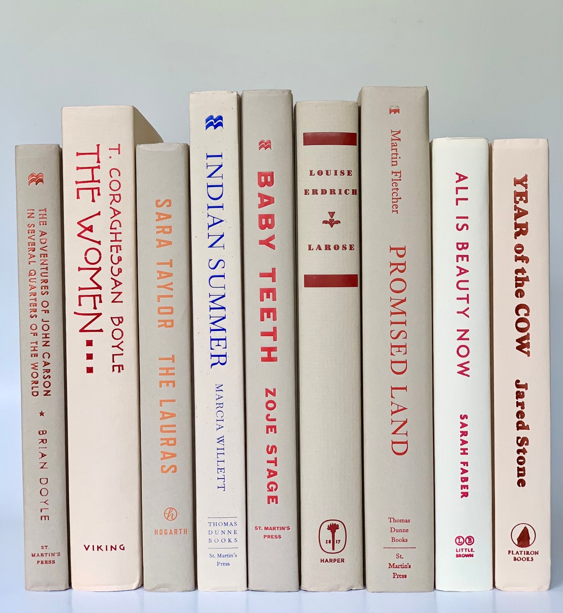 Beige Books Tan Books Cream Books Neutral Books - Etsy