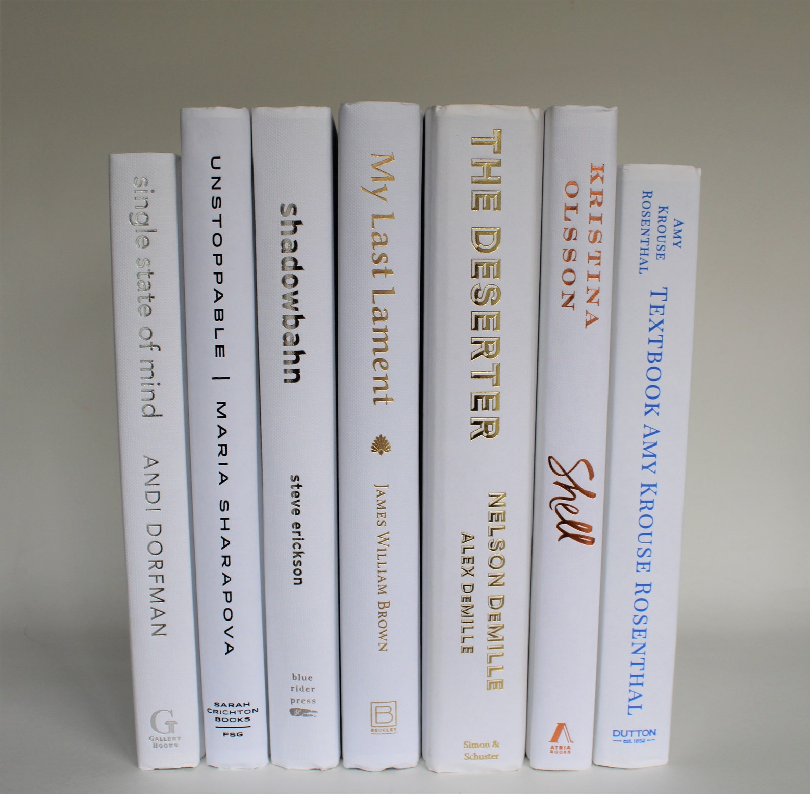 White Books Decorative Books Staging Books Bookcase | Etsy