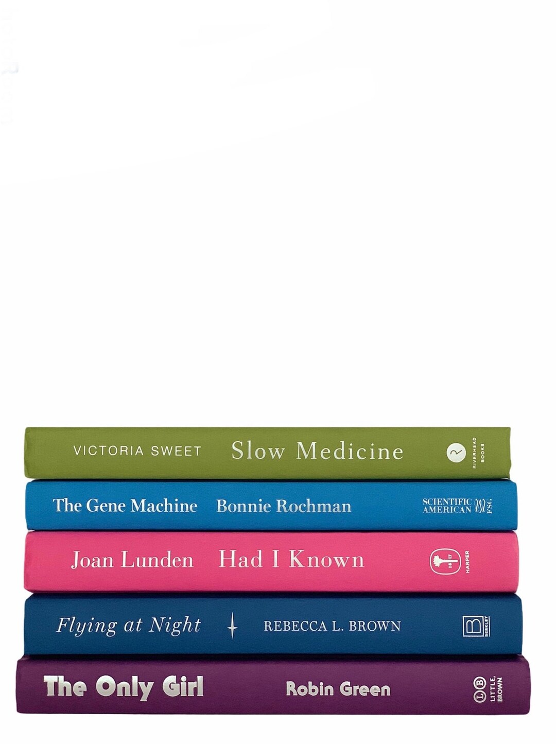 Pink Books With Coordinating Colors - Decorative Books - Staging Books ...