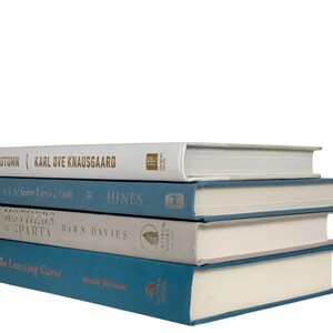 Blue, Gray & White Books - Coastal Books - Beach Book Stack ...