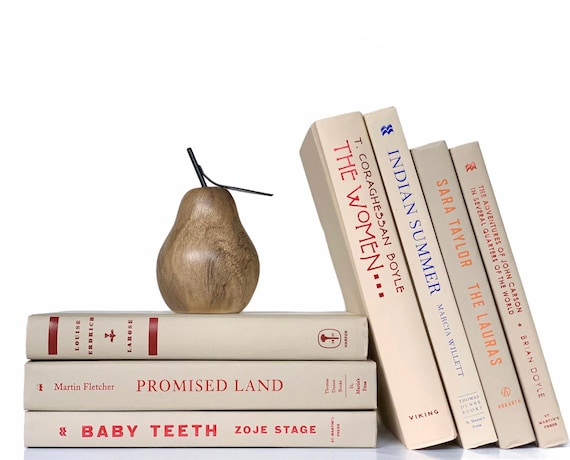 Beige Books Tan Books Cream Books Neutral Books - Etsy