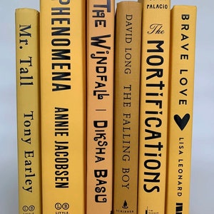 Mustard Yellow Books - Staging Books - Decorative Books - Coffee Table ...