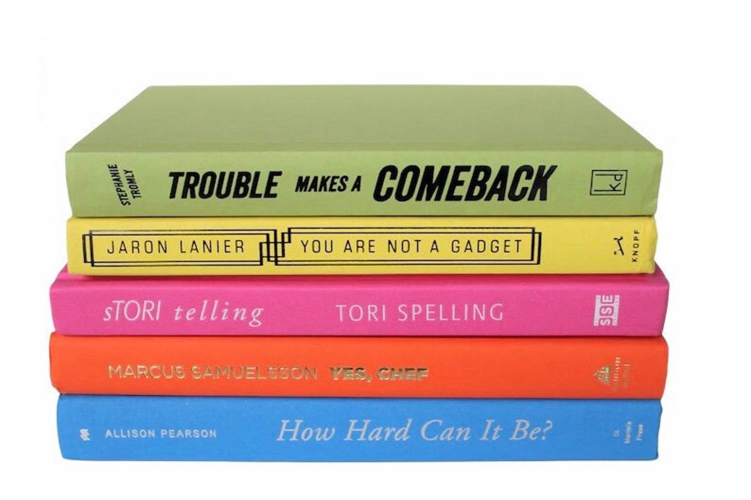 Neon Books - Fluorescent Books - Decorative Books - Staging Books ...