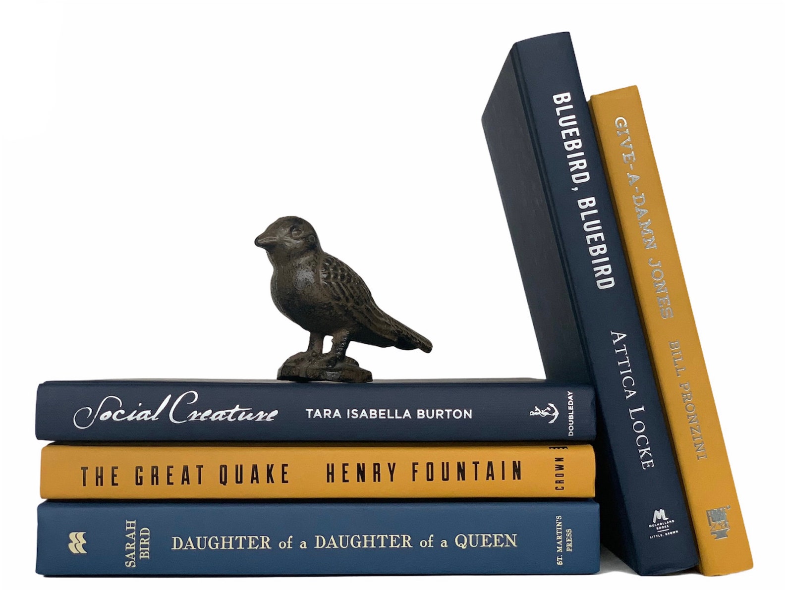 Blue Navy and Yellow Books Mustard Yellow Books | Etsy