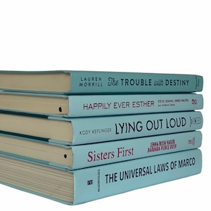 Light Blue Books - Decorative Books - Staging Books - Bookcase Decor ...