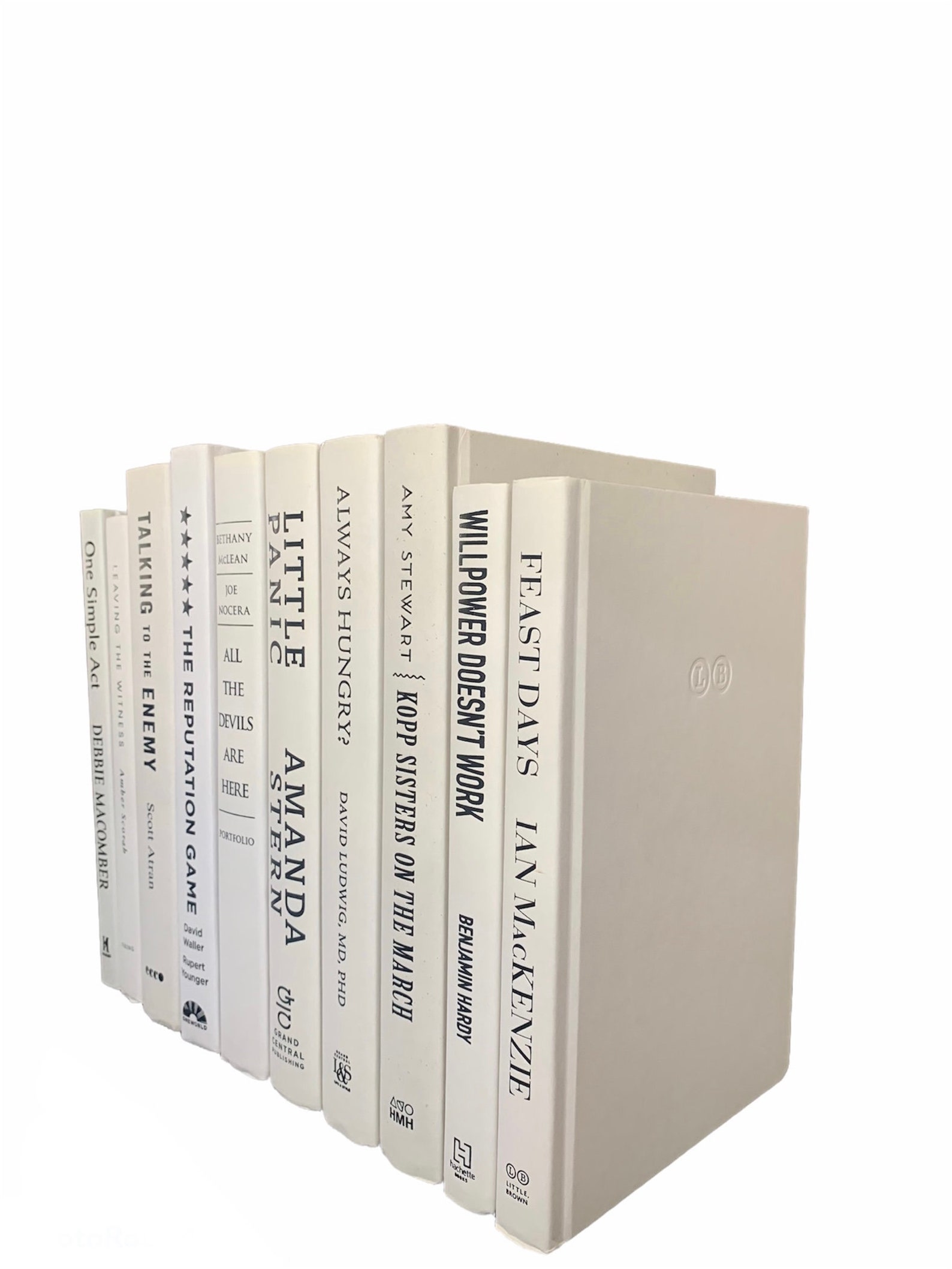 White Books Decorative Books Staging Books Bookcase - Etsy