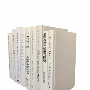 White Books - Decorative Books - Staging Books - Bookcase Decor ...
