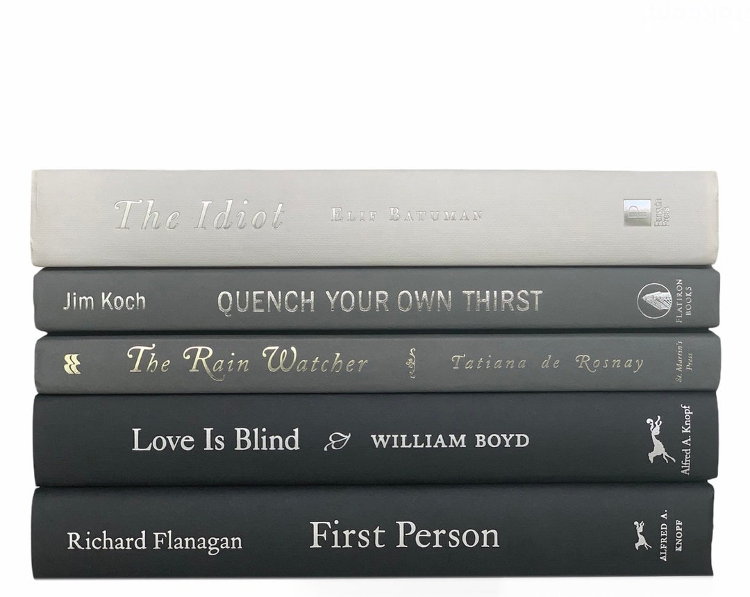 Gradient Black and Gray Books - Staging Books - Decorative Books ...