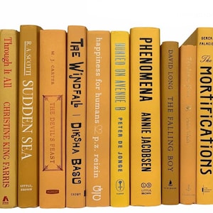 Mustard Yellow Books - Staging Books - Decorative Books - Coffee Table ...