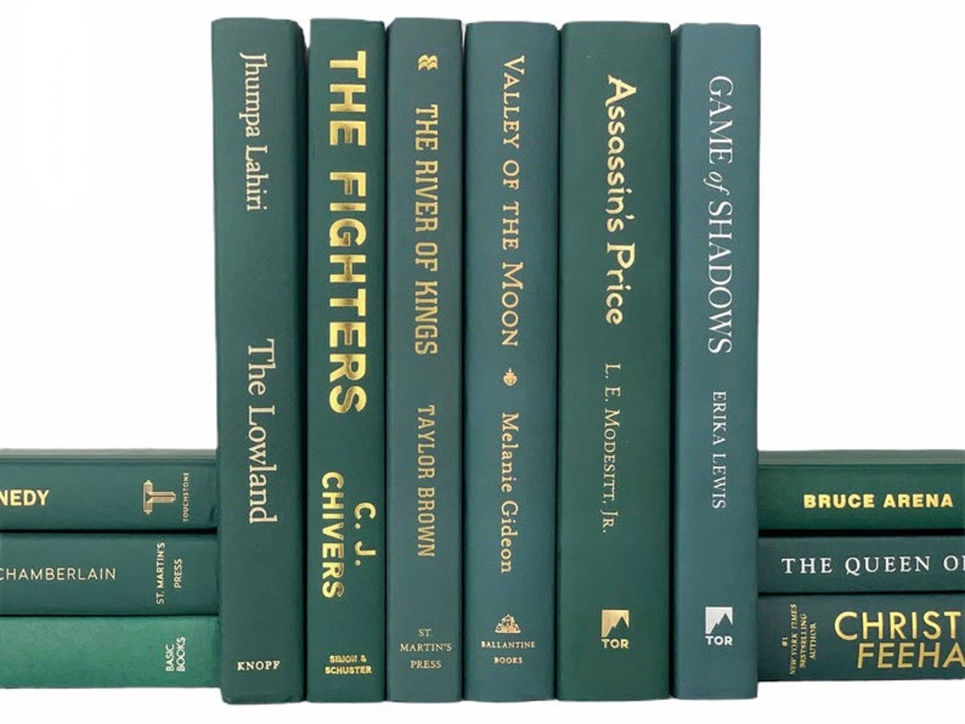 Green Books - Decorative Books - Books for Decor - Stagings Books ...