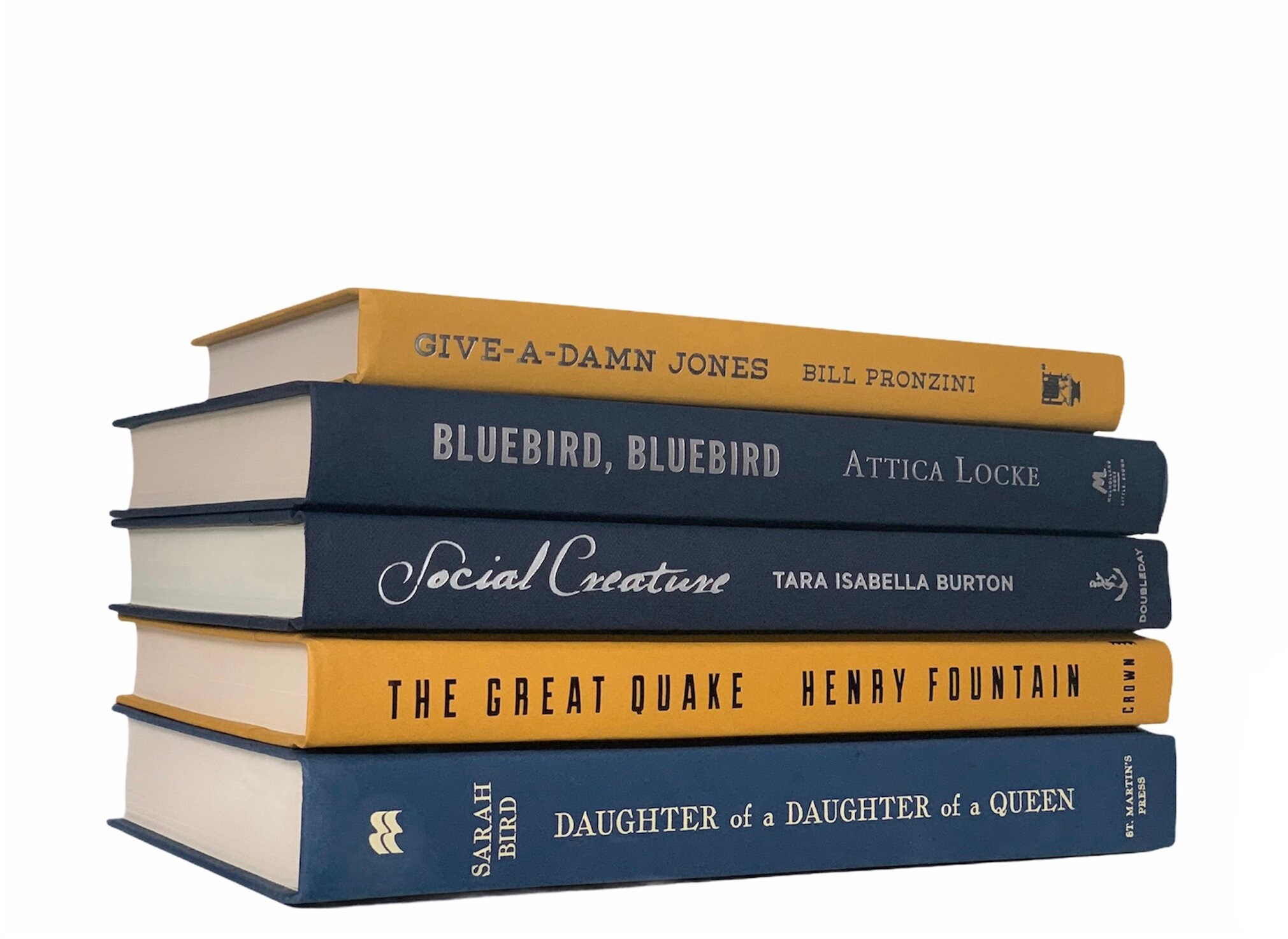 Blue Navy and Yellow Books Mustard Yellow Books - Etsy