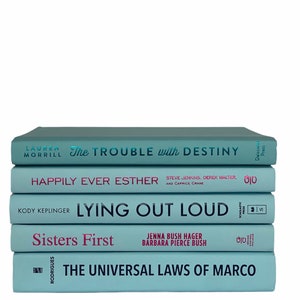 Light Blue Books - Decorative Books - Staging Books - Bookcase Decor ...