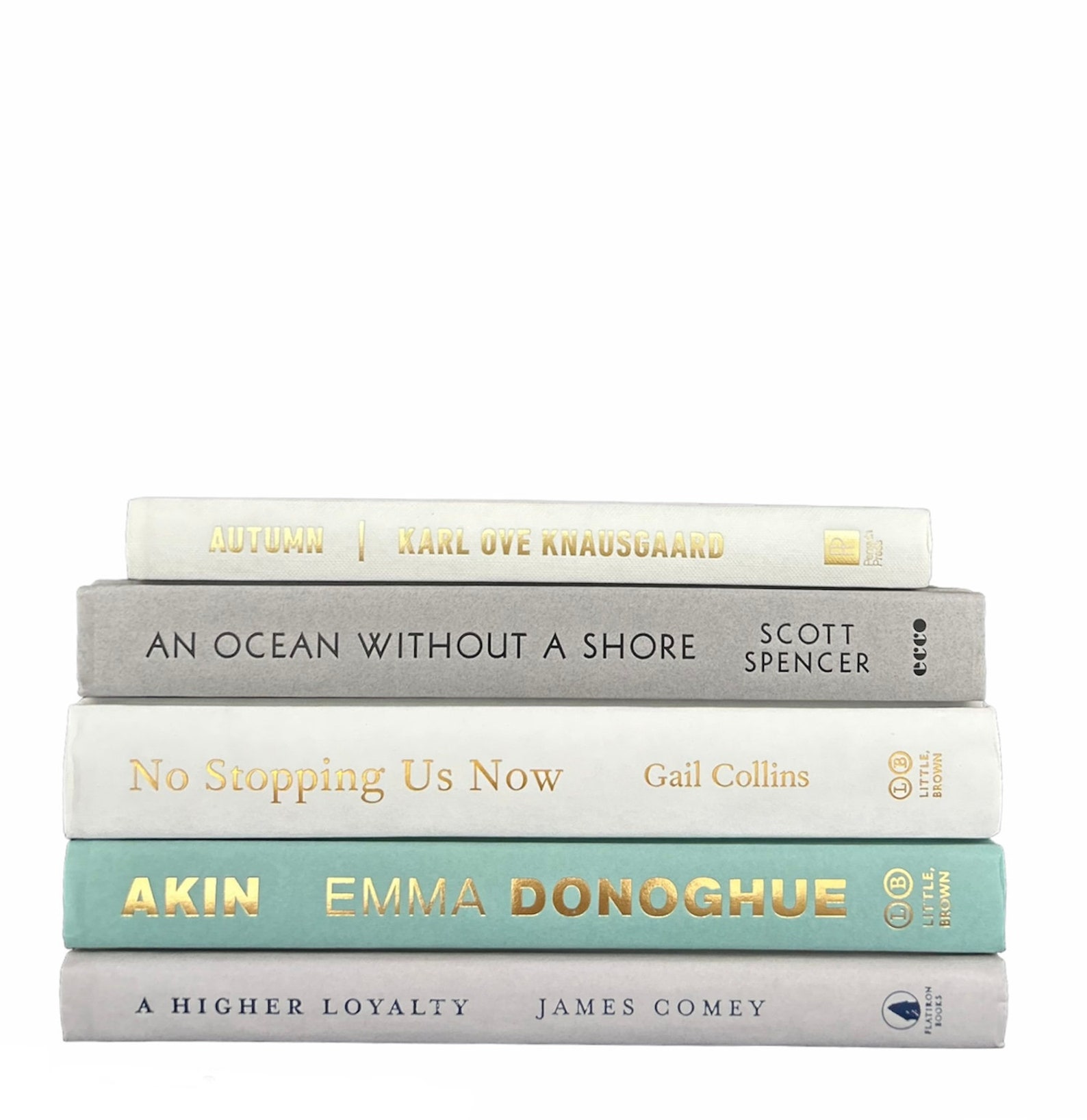 Seafoam Green & Gray Decorative Book Stack: Coastal Home Staging - Etsy