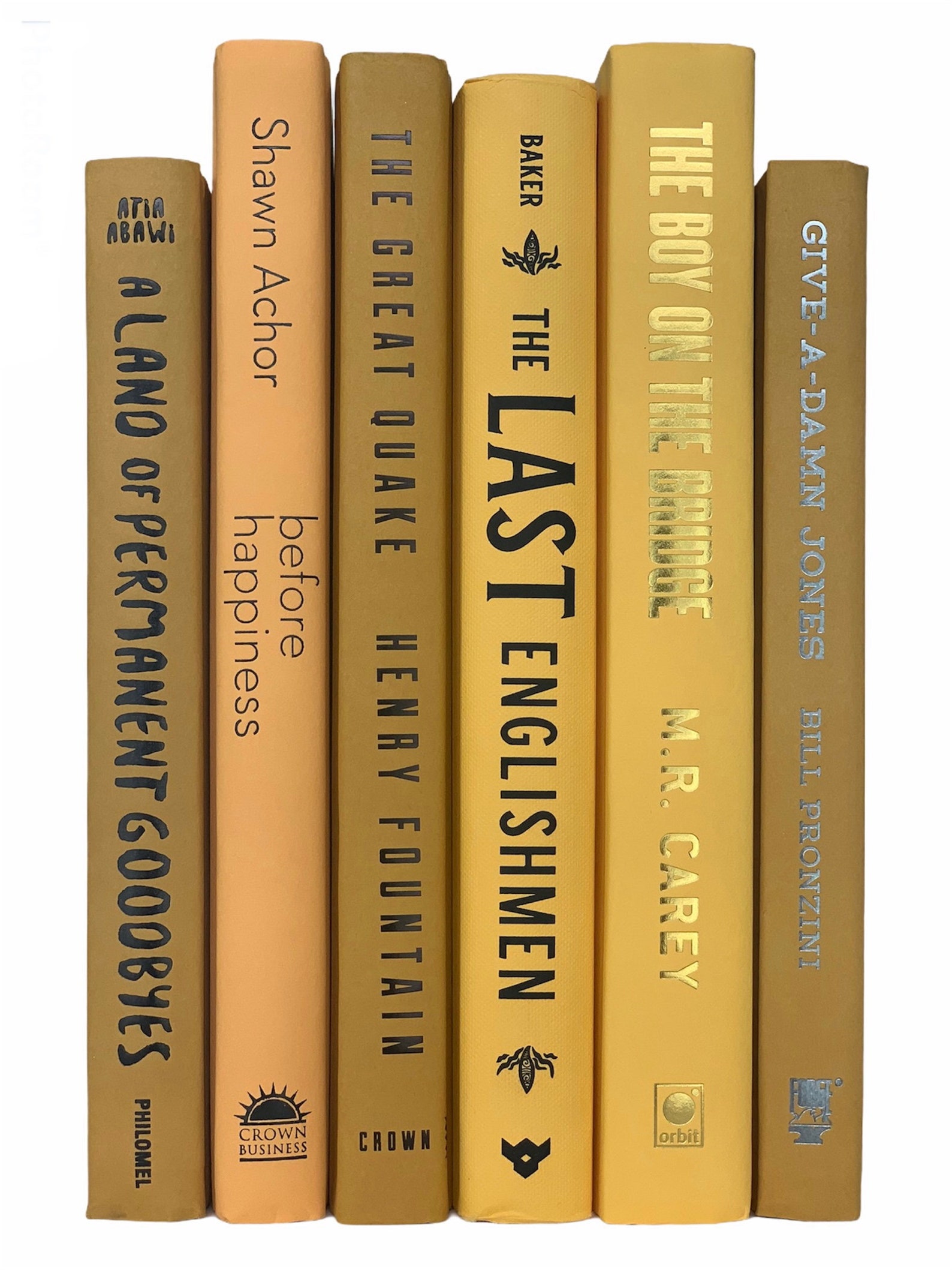 Yellow Books Mustard Yellow Book Decorative Books - Etsy