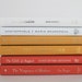 Yellow Orange and White Books Staging Books Decorative - Etsy