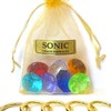 Sonic - 7 Chaos Emeralds and 5 Power Rings - IN A BAG - Etsy