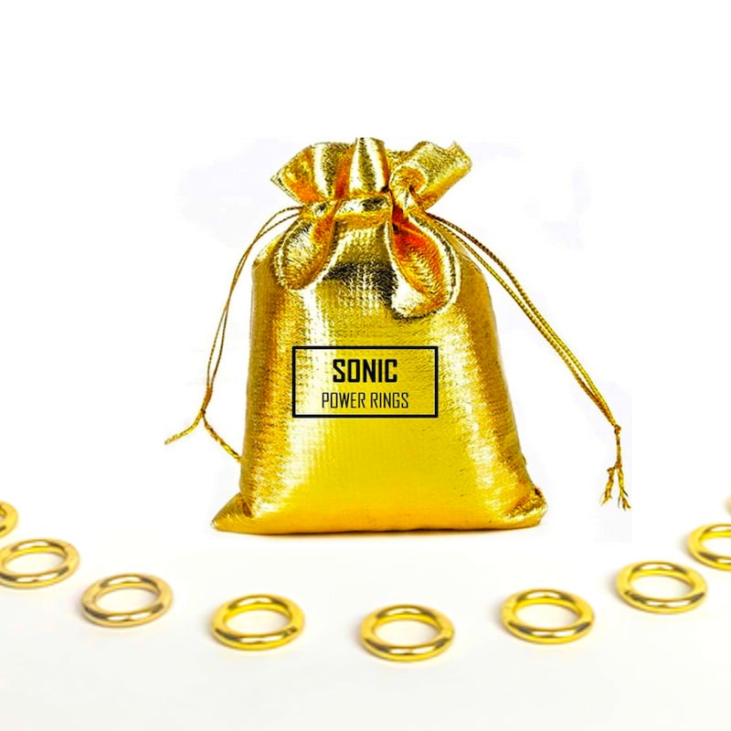 Sonic Gold Rings - Etsy