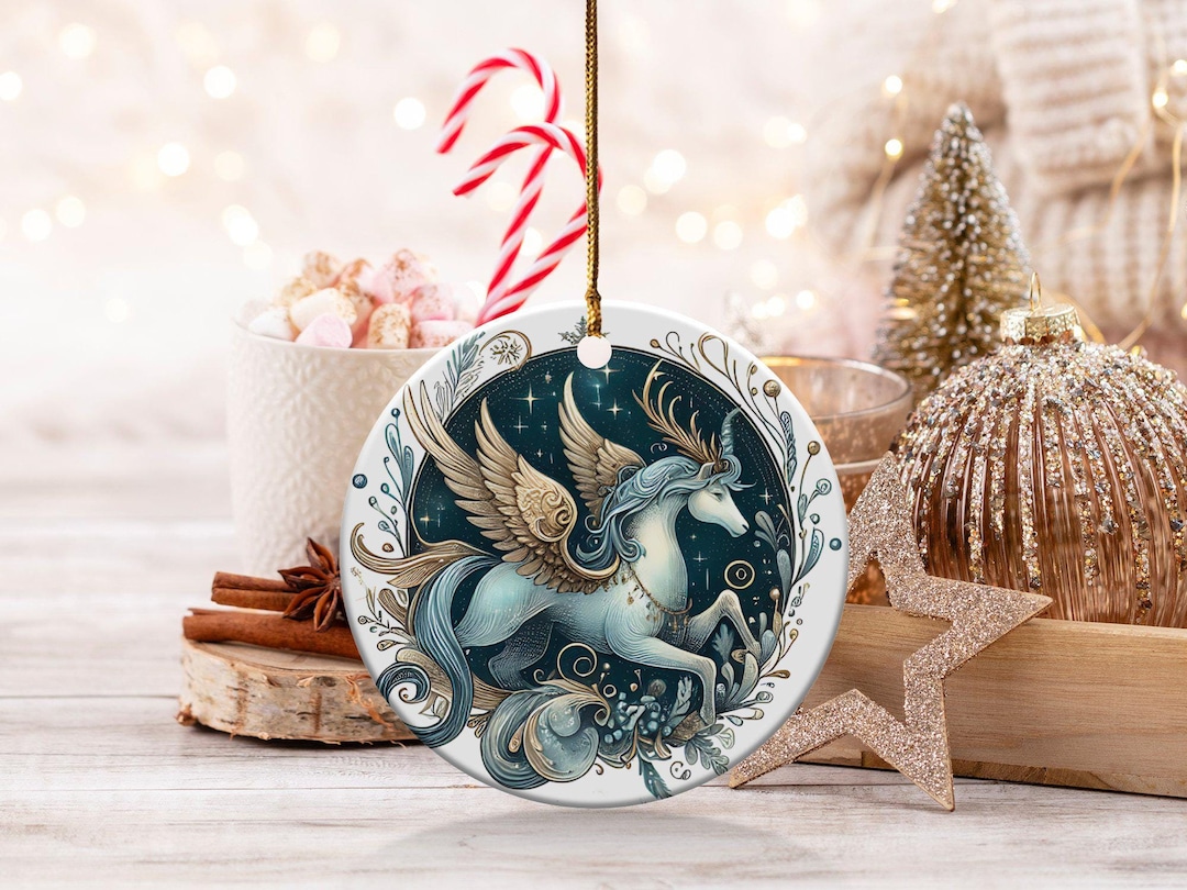 Majestic Pegasus Ornament Fantasy Decor Mystical Horse Wall Art ...